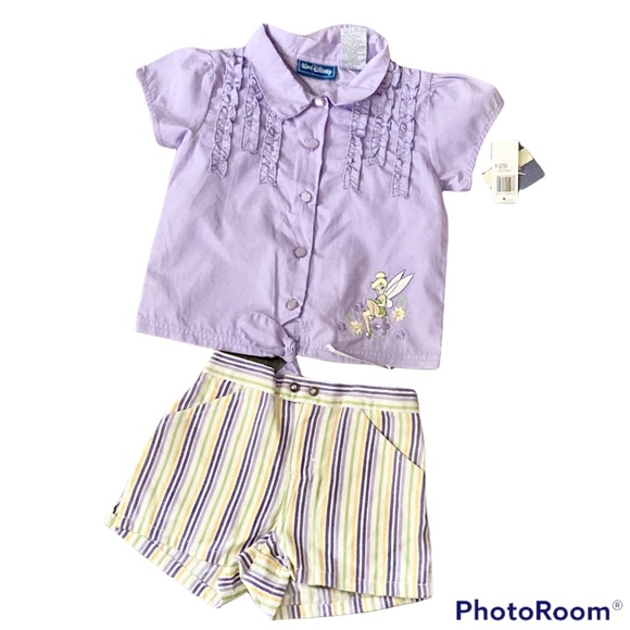 Matching Sets | Nwt Disney Tinker Bell Shorts And Shirt | Poshmark